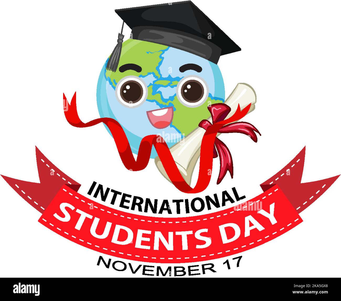 International Students Day Banner Design illustration Stock Vector ...