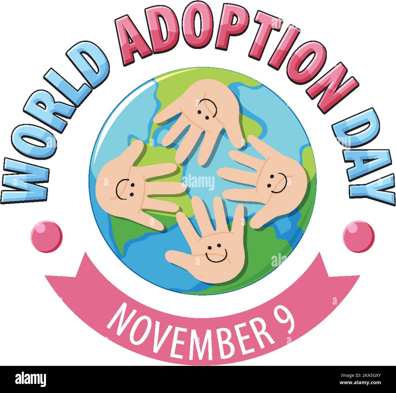 World Adoption Day Poster Design illustration Stock Vector Image & Art ...