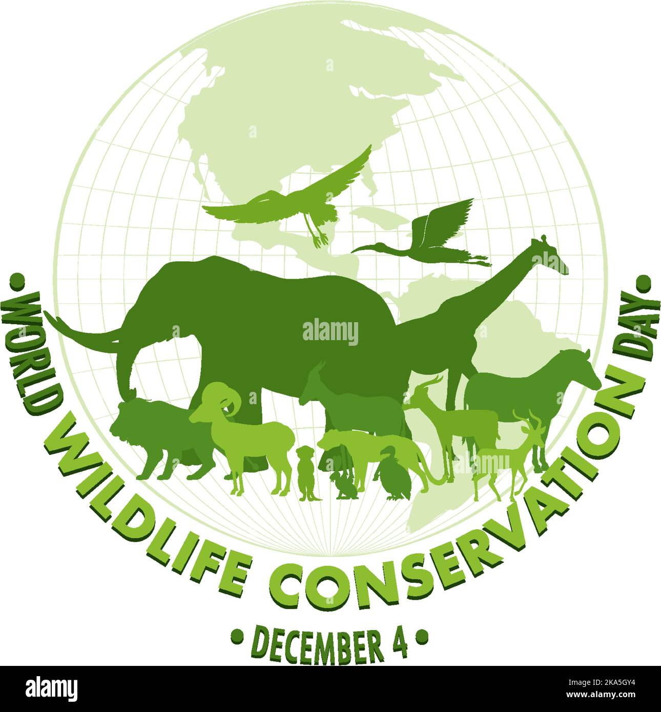 World Wildlife Conservation Day Poster Template illustration Stock ...