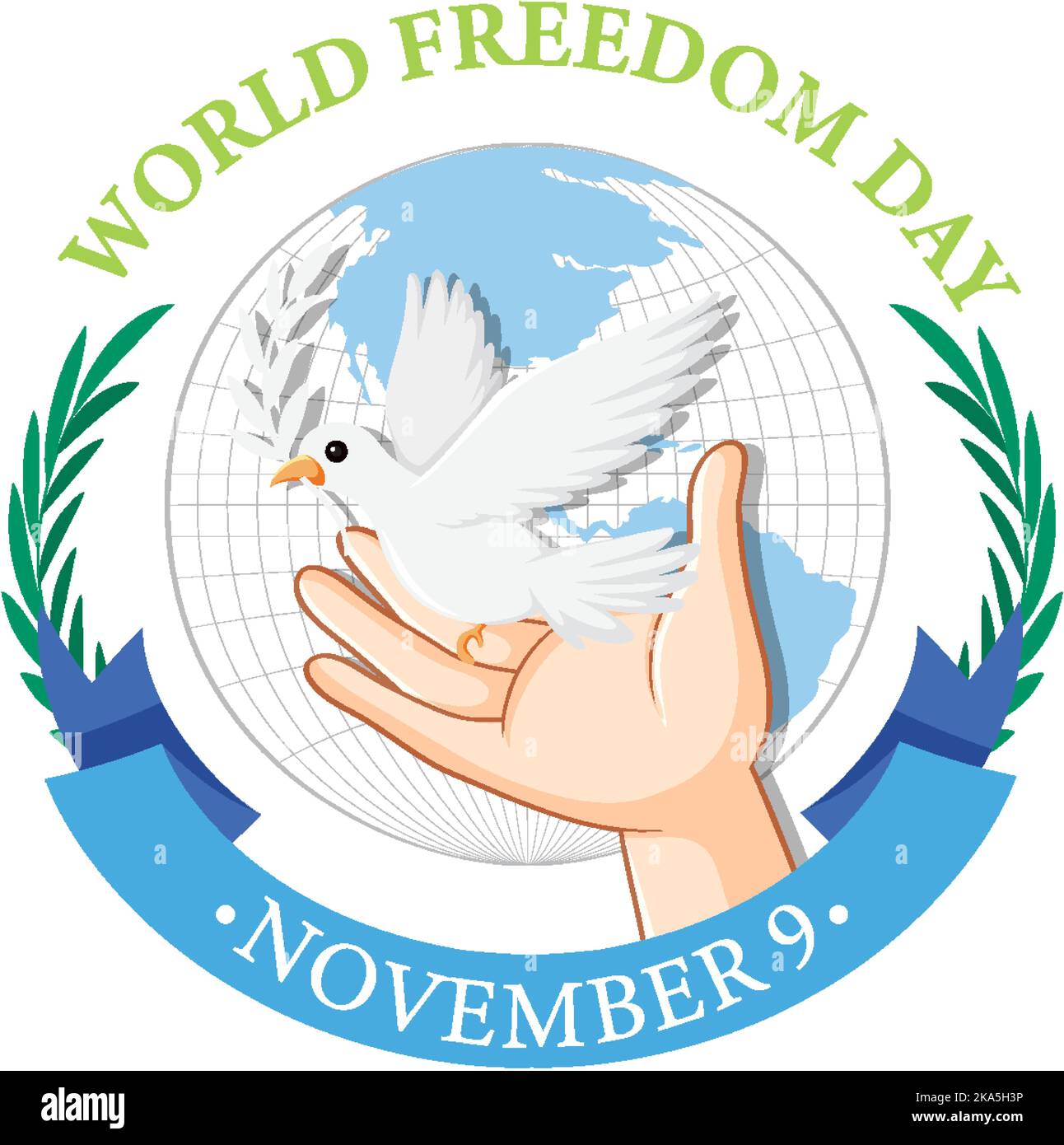 World freedom day postr template illustration Stock Vector Image & Art ...