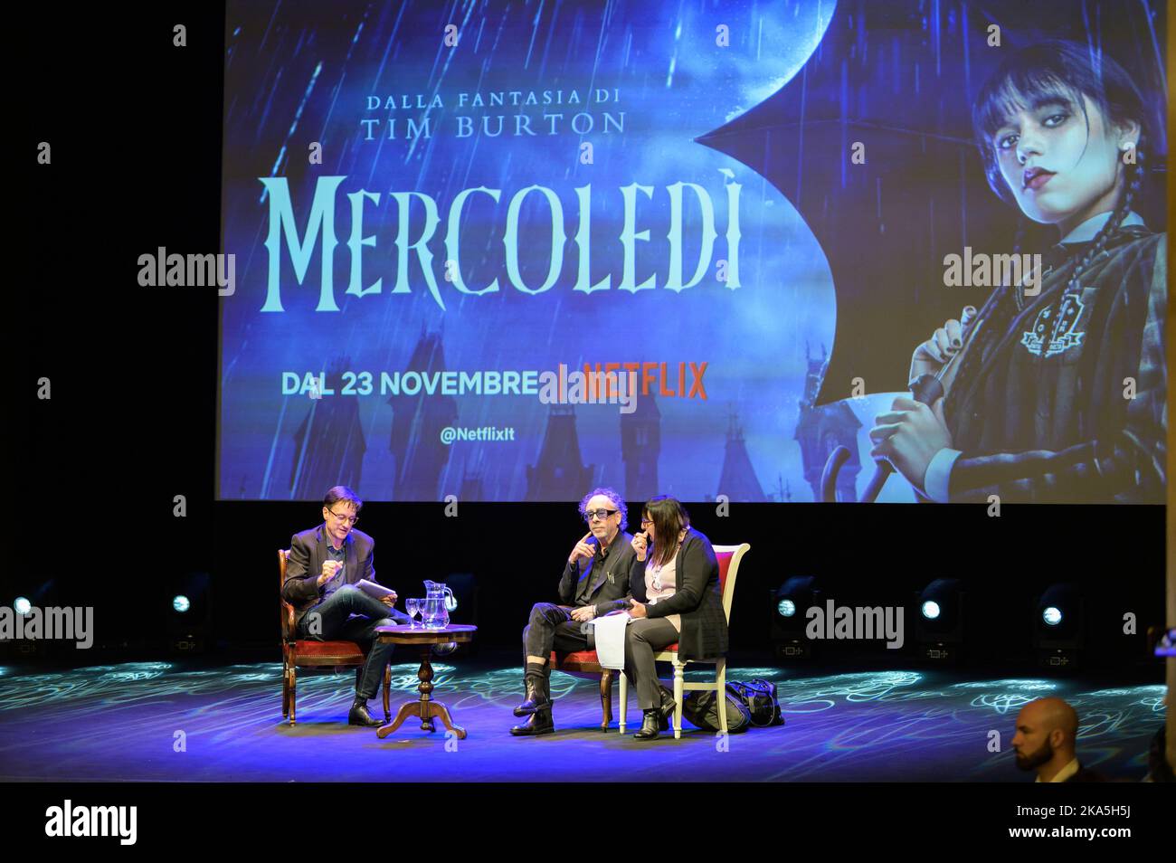 October 31, 2022, Lucca, Lucca, Italy: Tim Burton presents the European ...