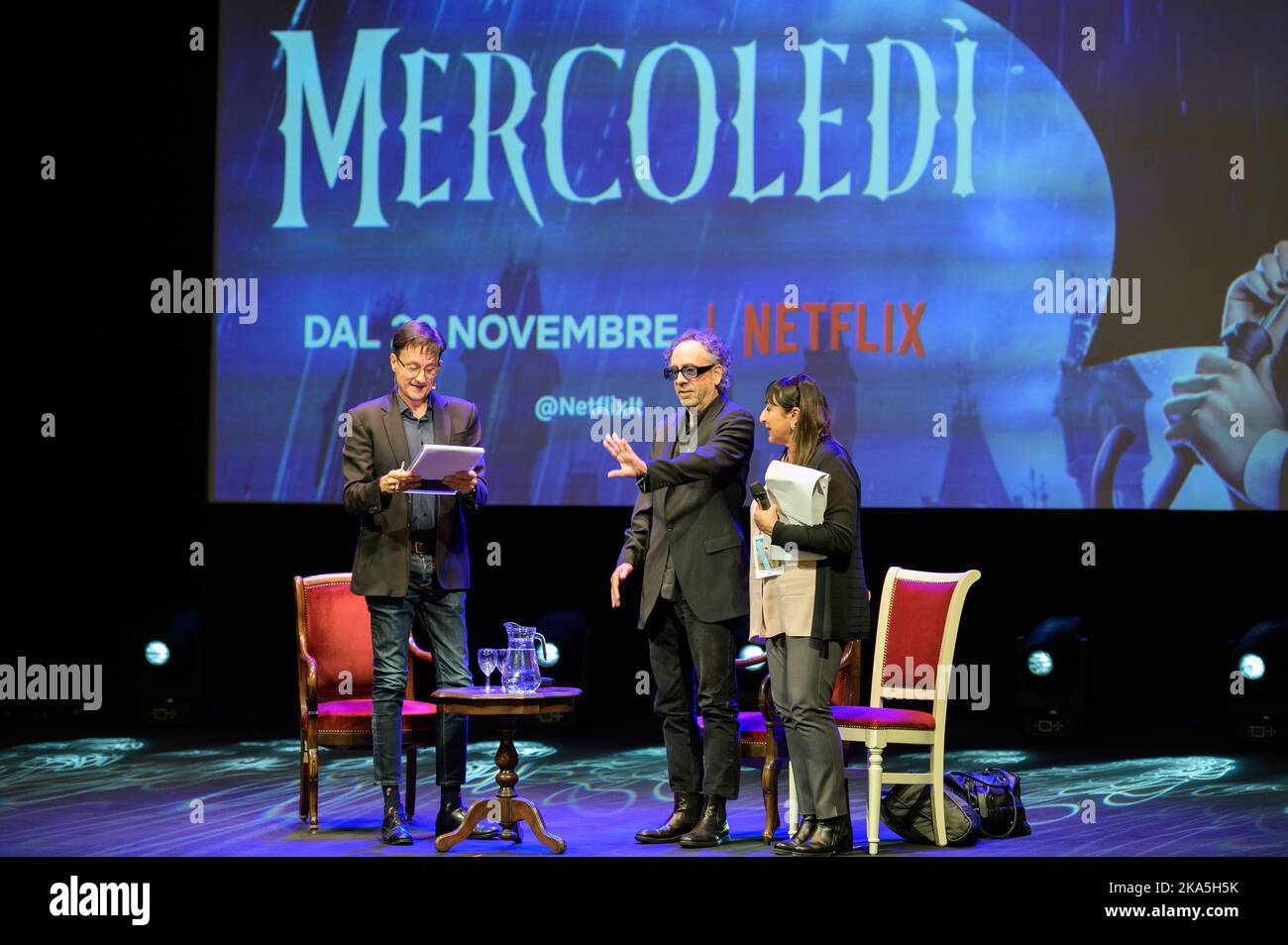 October 31, 2022, Lucca, Lucca, Italy: Tim Burton presents the European ...