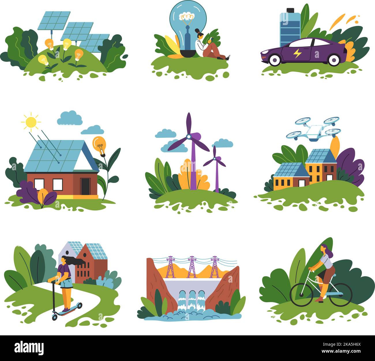 Ecologically sustainable environment Stock Vector Images - Alamy