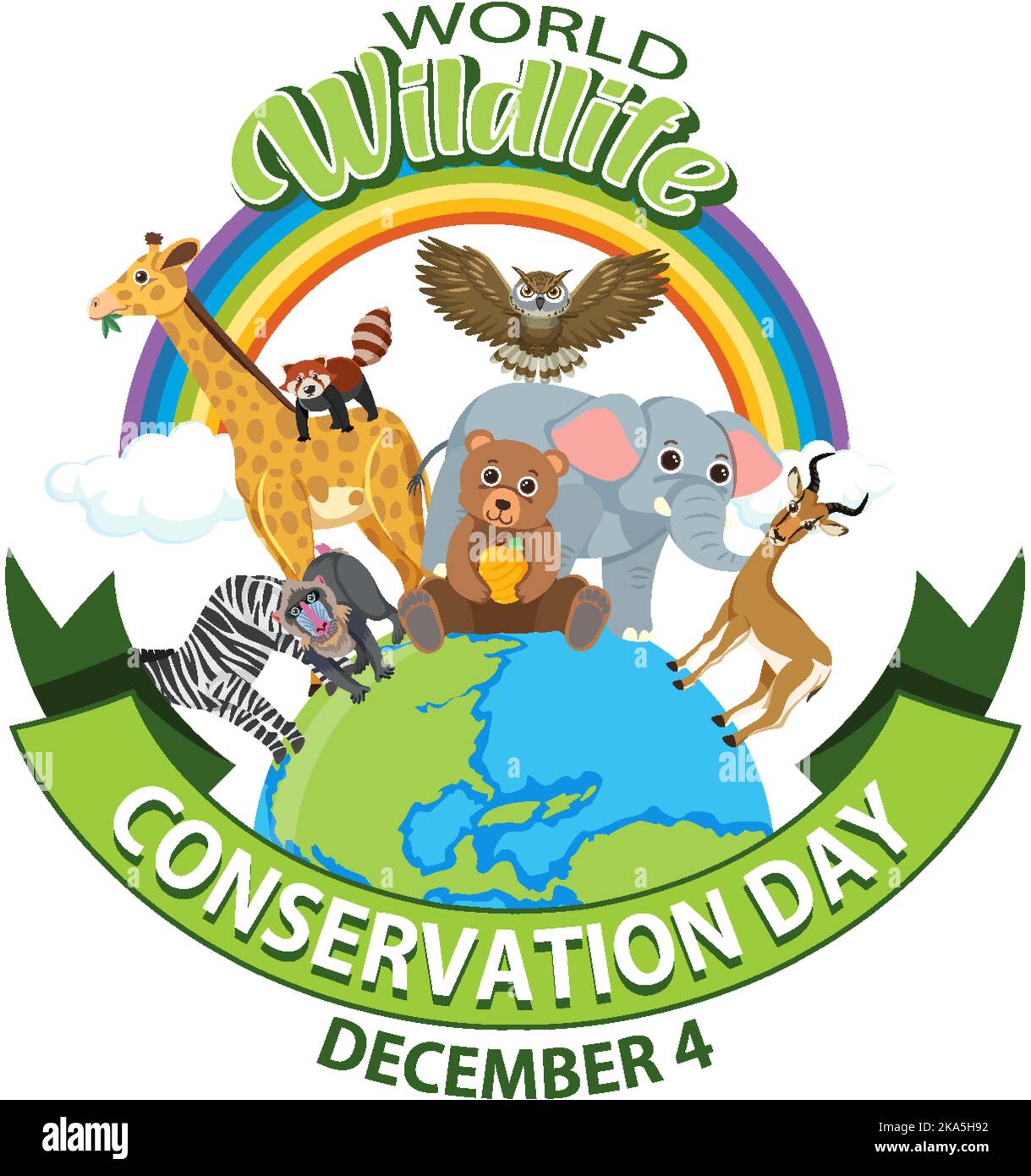 World Wildlife Conservation Day Banner Design illustration Stock Vector ...