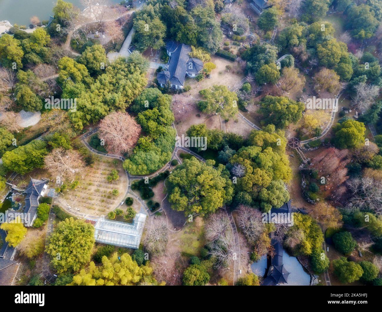 Aerial photography of ancient buildings in China Stock Photo - Alamy