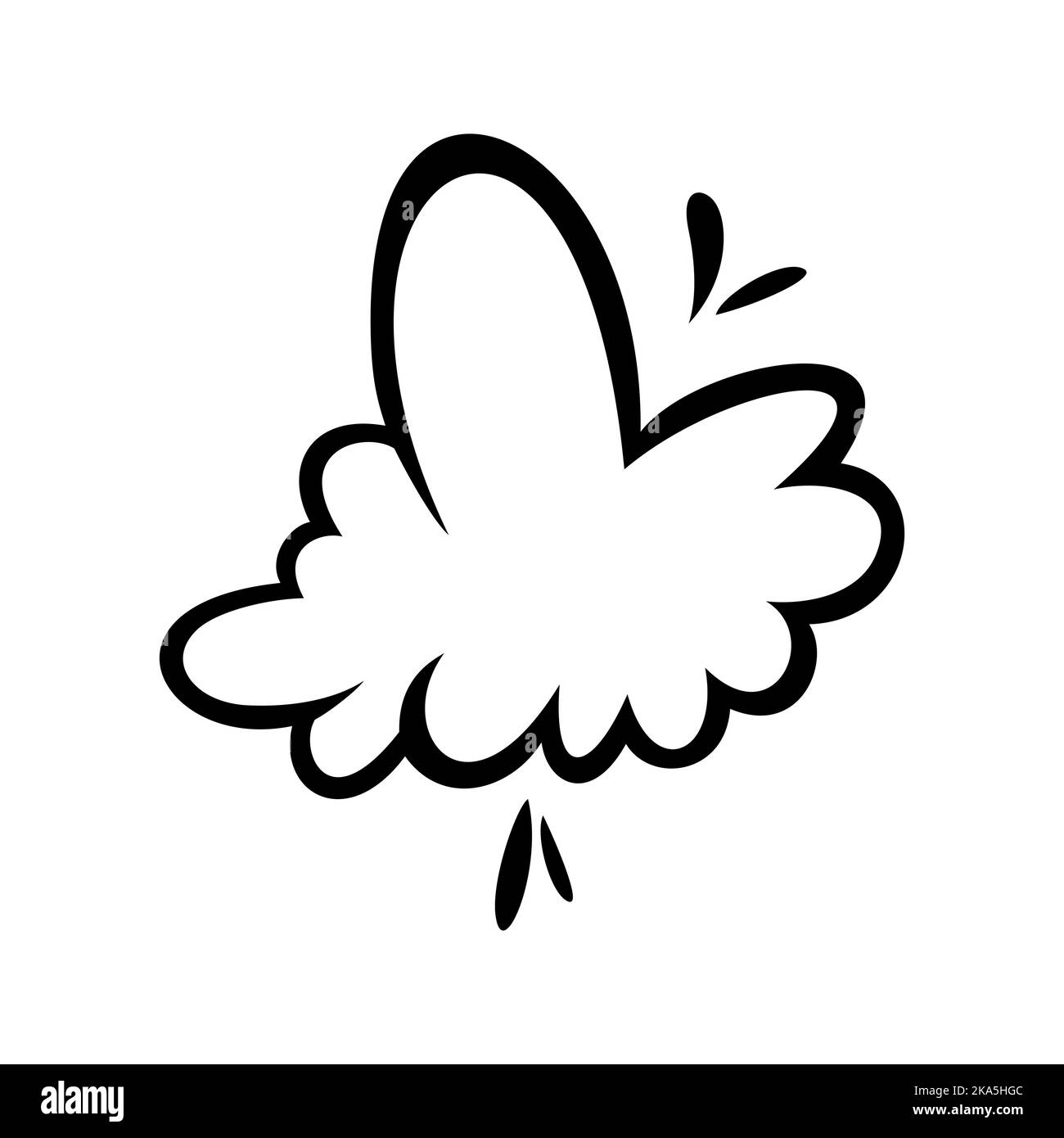 Comic speech bubble. Blank comic balloon for text. Vector illustration ...