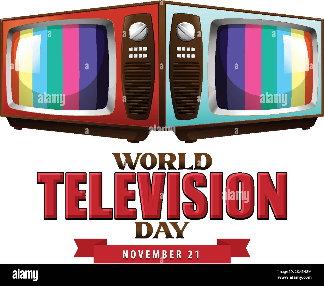 World television day poster design illustration Stock Vector Image ...