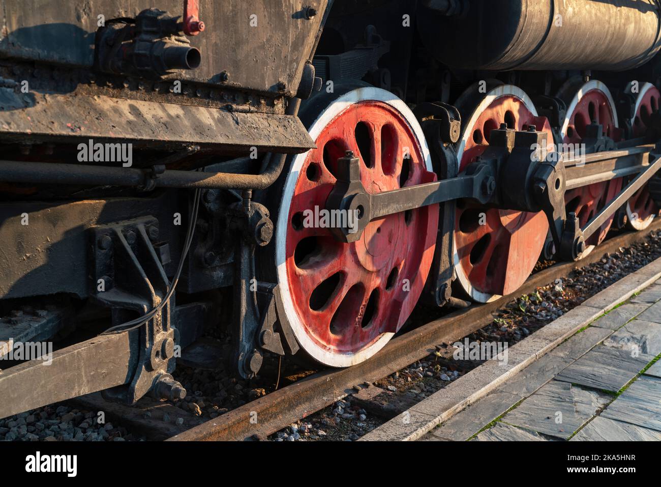 Freight car undercarriage hi-res stock photography and images - Alamy