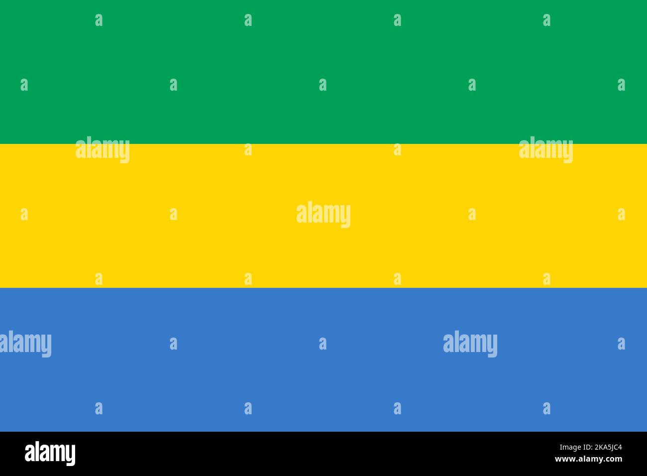 Flag of Gabon. Gabonese national banner and patriotic symbol. Official ...