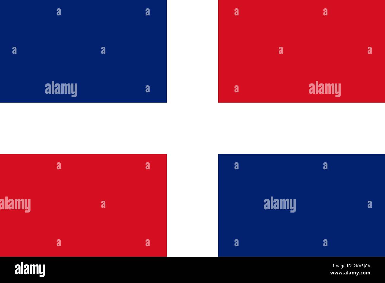 Flag of Dominican Republic. Republica Dominicana national banner and ...