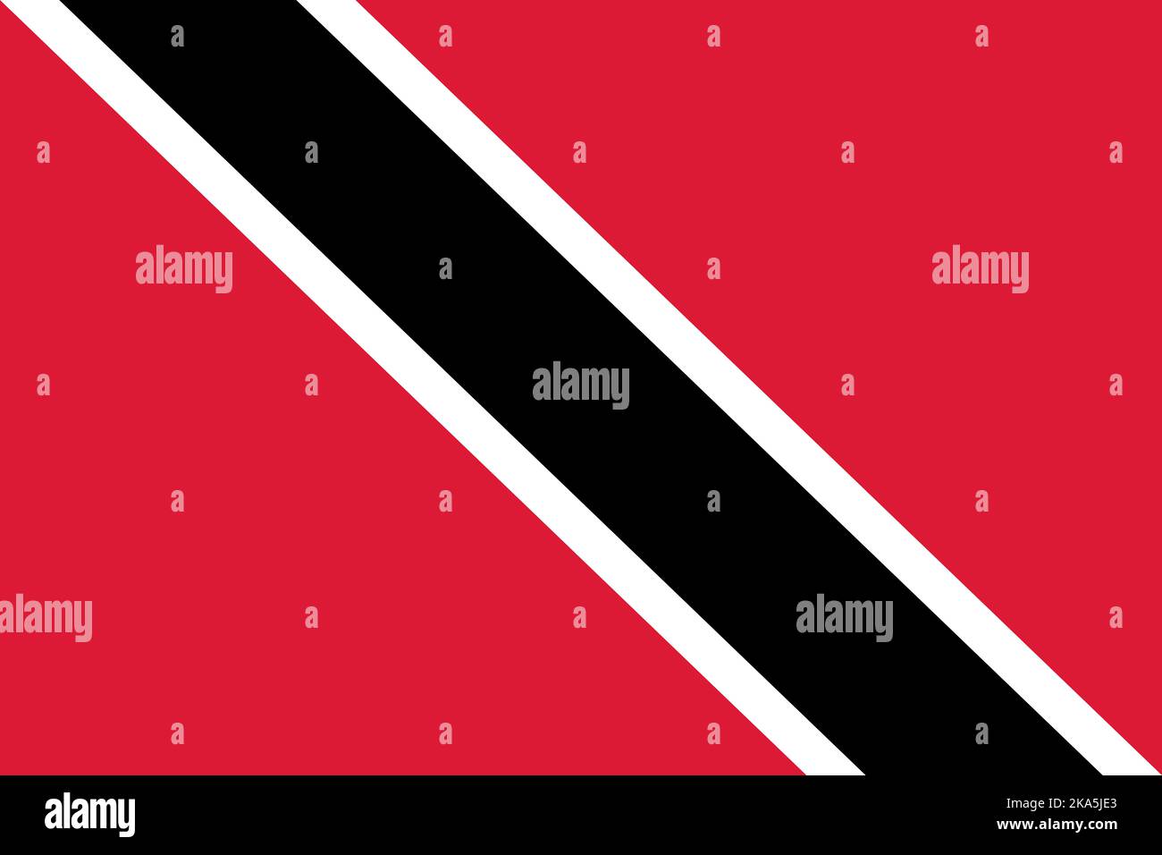 Flag of Trinidad and Tobago. Republic of Trinidad and Tobago national banner and patriotic ...