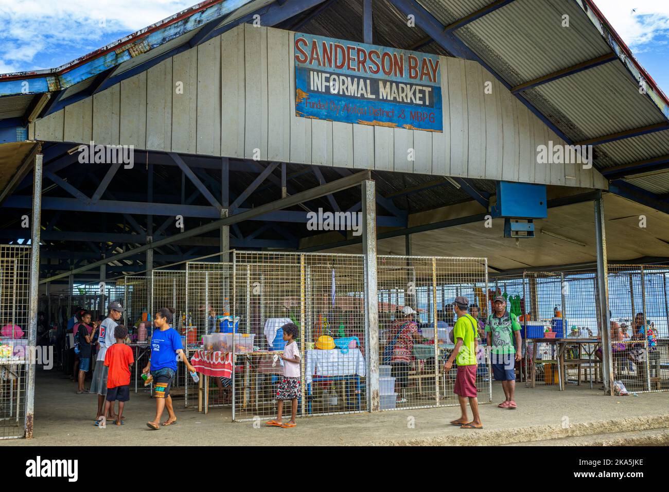 Sanderson Bay Informal Market, Alotau, Milne Bay Papua New Guinea Stock ...