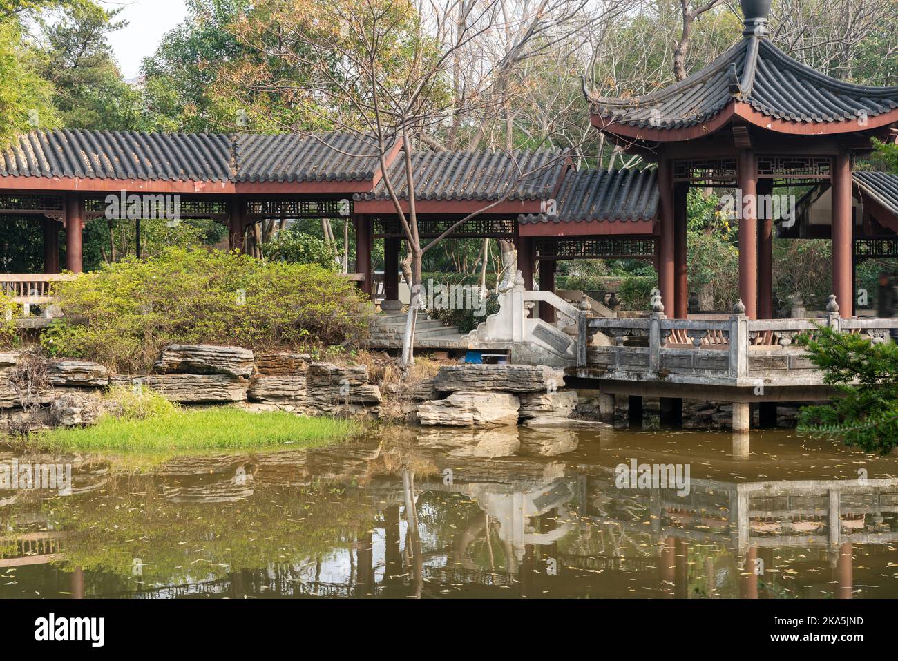 garden of southern Changjiang delta in China Stock Photo - Alamy