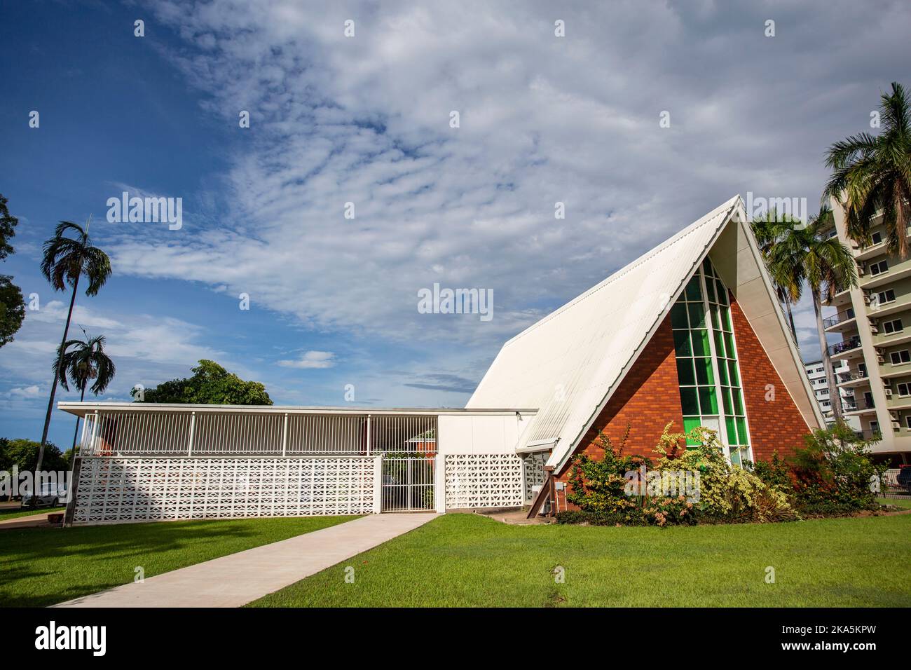 Modern building of the Seventh-day Adventist Church in Darwin, Northern ...