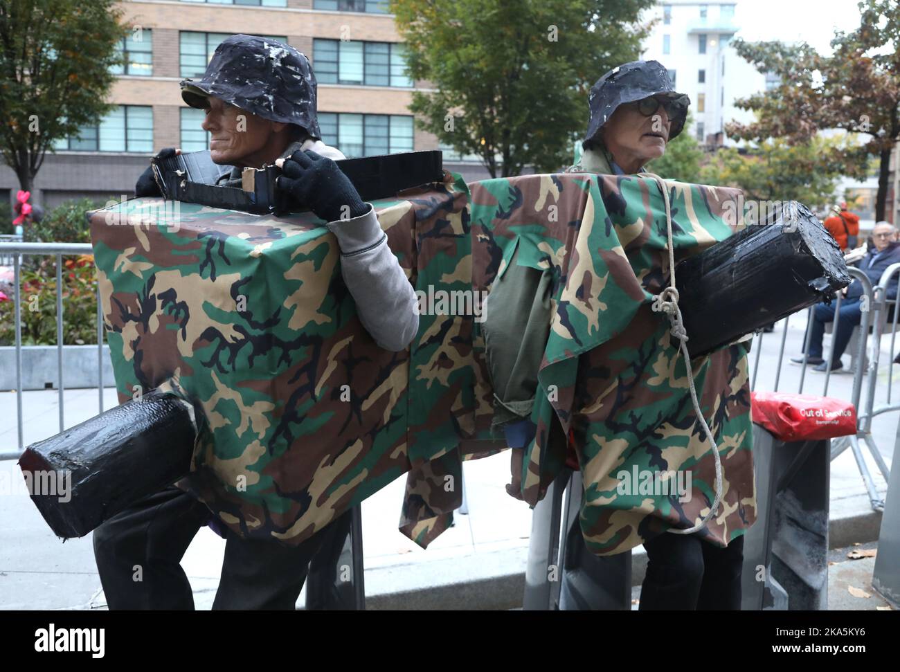October 31, 2022, New York City, New York, USA: Parade goers attend New ...