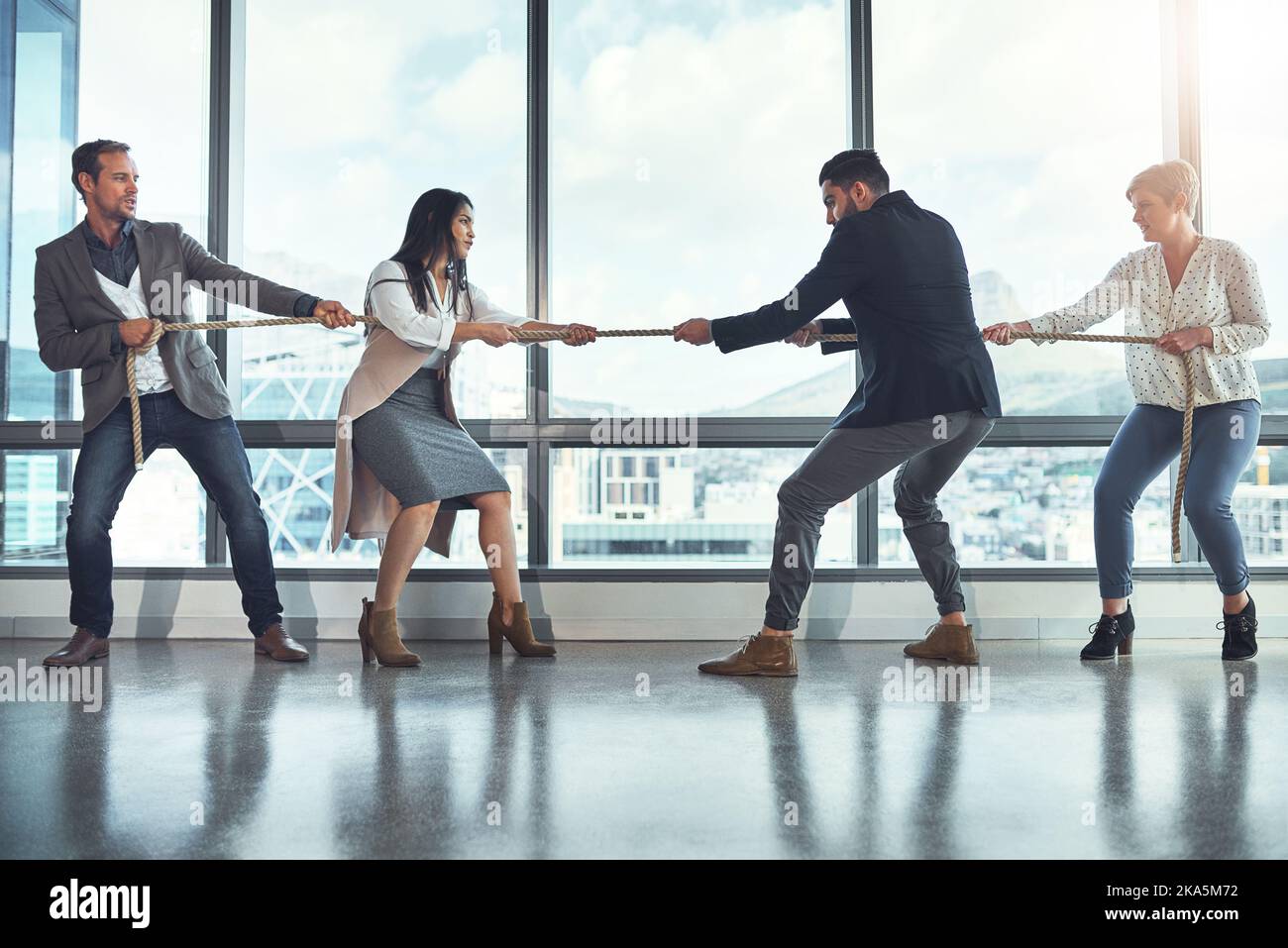 The business world is quite a competitive one. a group of ...