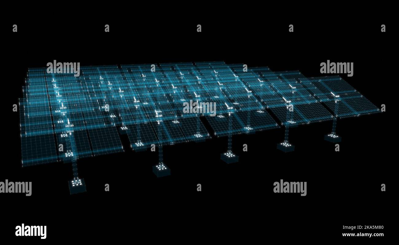 Solar Panel Concept. 3d illustration Stock Photo - Alamy