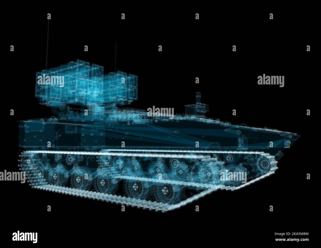 Military track missle system Stock Photo - Alamy