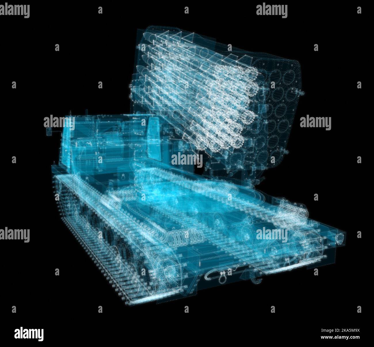 Military track missle system Stock Photo - Alamy