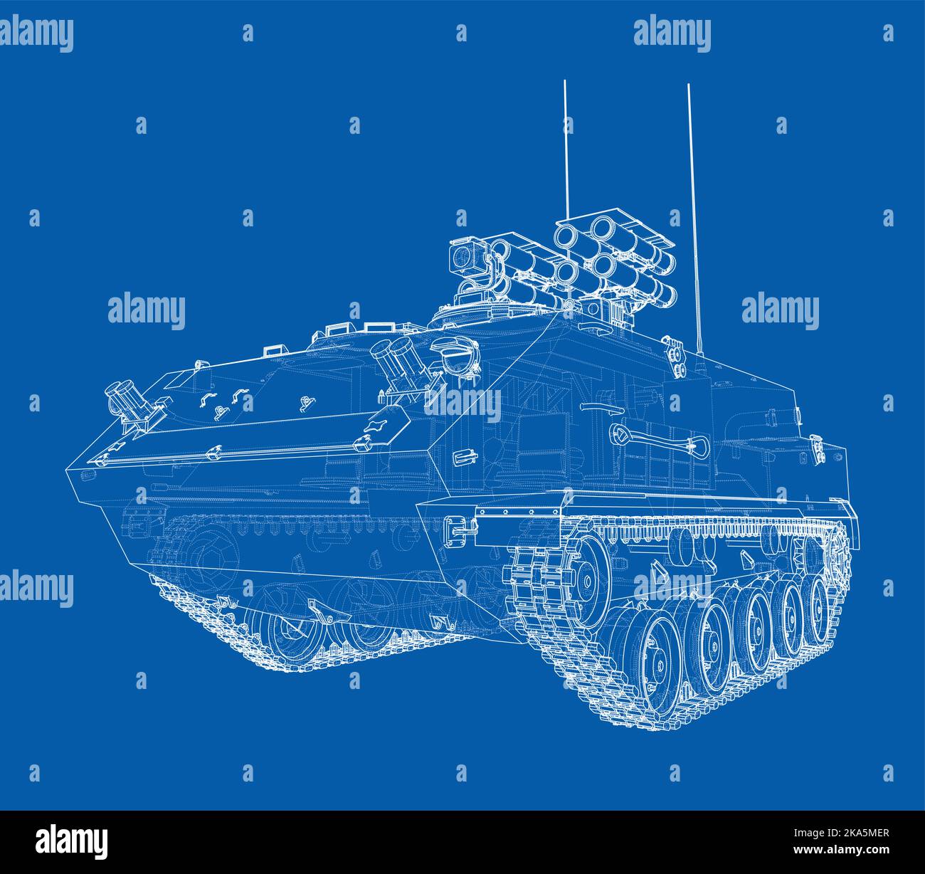 Anti-tank armored car. Vector Stock Vector Image & Art - Alamy