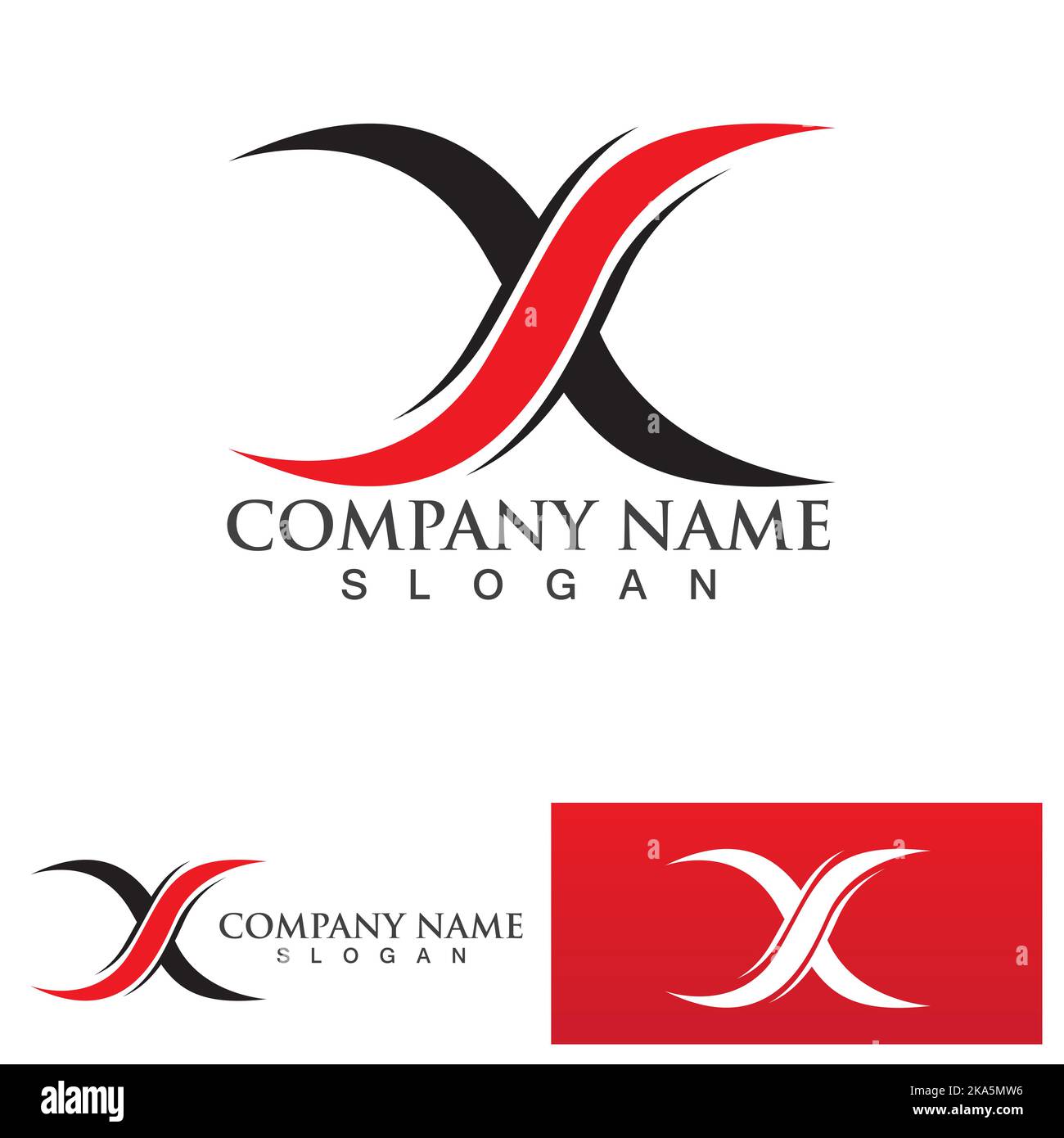 X Letter Logo Template vector icon illustration design Stock Vector ...