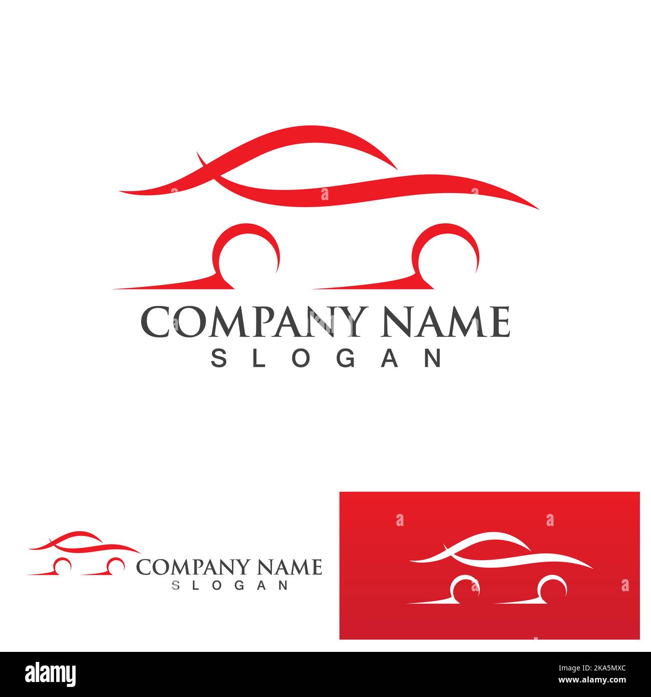 Auto car logo design with concept sports car vehicle icon silhouette ...
