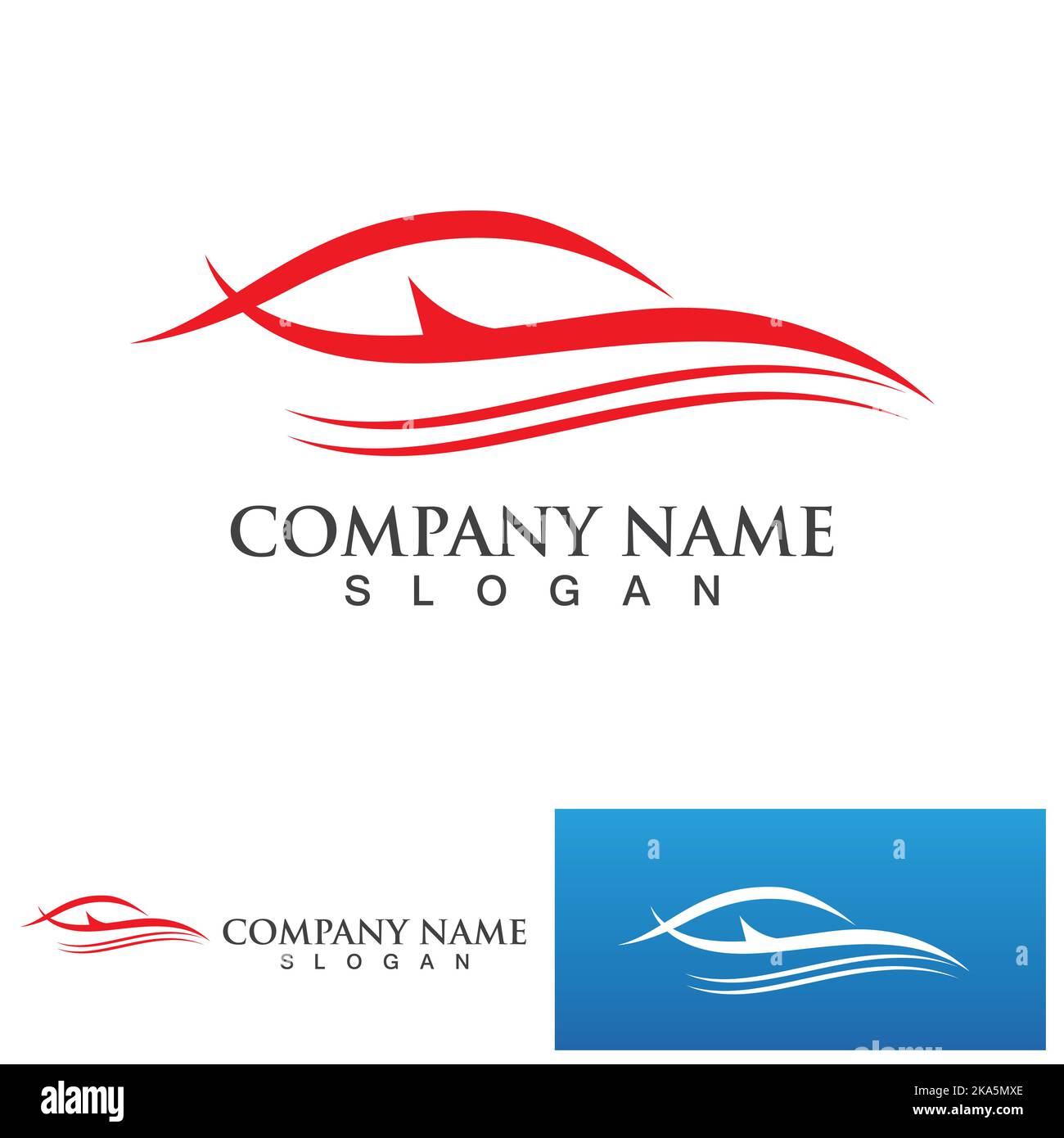 Auto car logo design with concept sports car vehicle icon silhouette ...