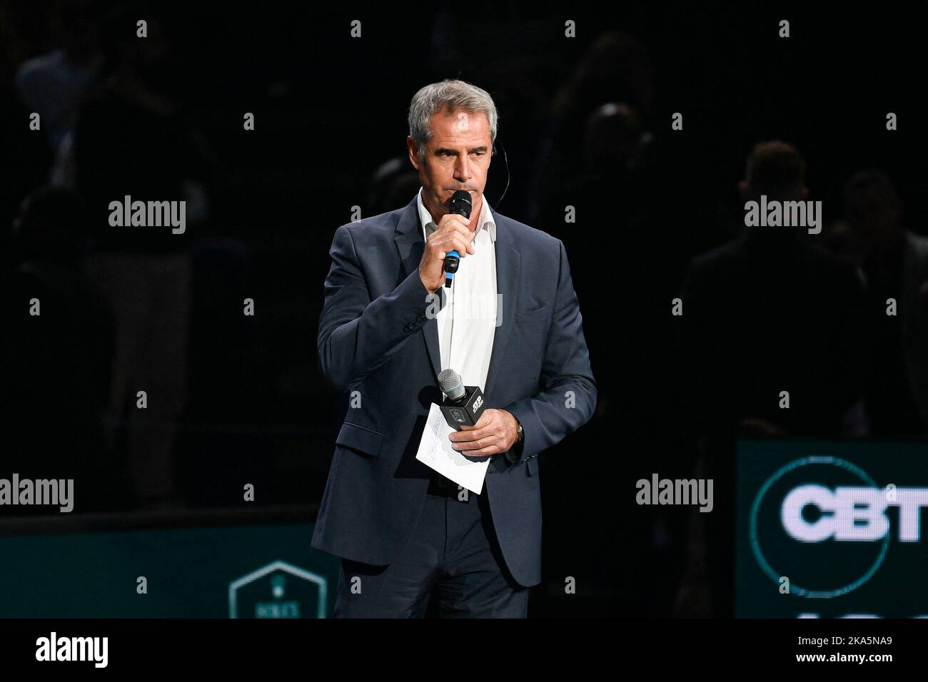 Paris, France. October 31, 2022, Speaker Marc Maury during the Rolex ...