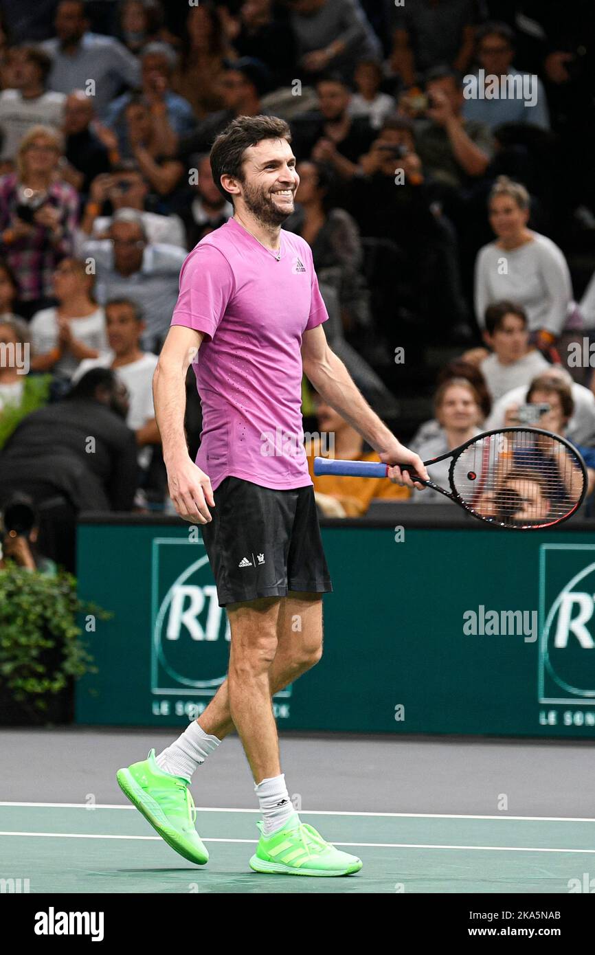 Paris, France. October 31, 2022, Gilles Simon v Andy Murray (not seen ...
