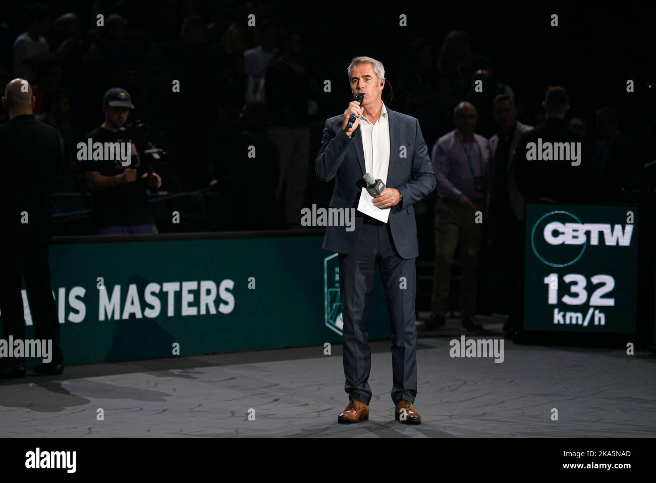 Paris, France. October 31, 2022, Speaker Marc Maury during the Rolex ...