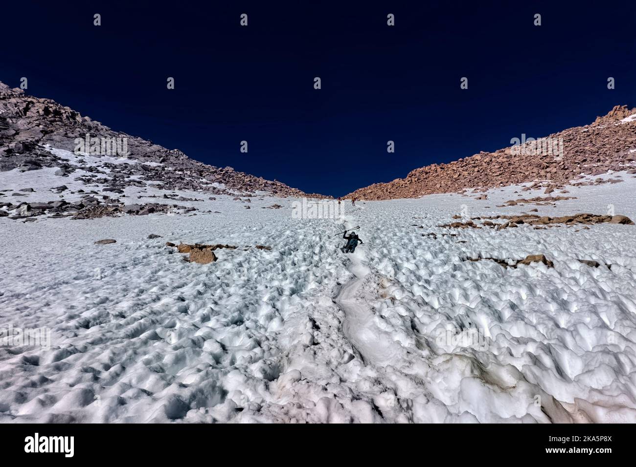 Glissading down Forester Pass, Sequoia and Kings Canyon National Parks ...