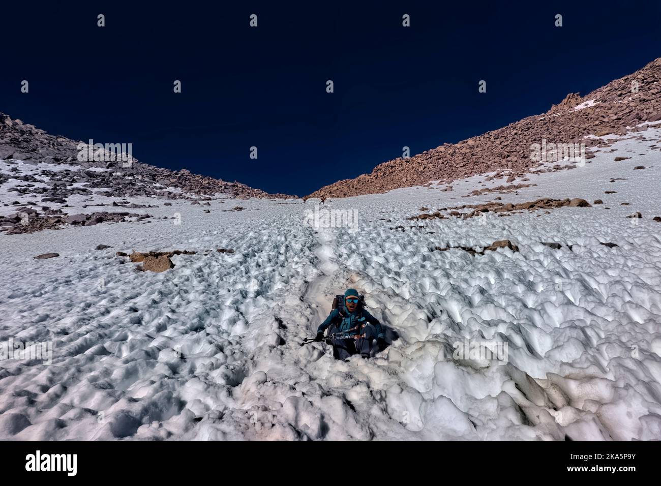 Glissading down Forester Pass, Sequoia and Kings Canyon National Parks ...
