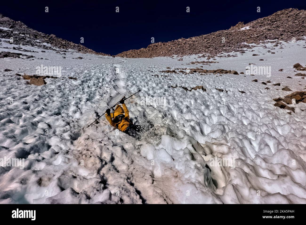Glissading down Forester Pass, Sequoia and Kings Canyon National Parks ...
