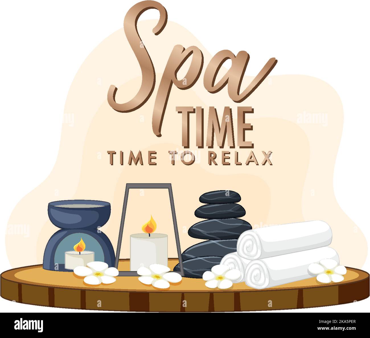 Luxury spa poster template design illustration Stock Vector Image & Art ...