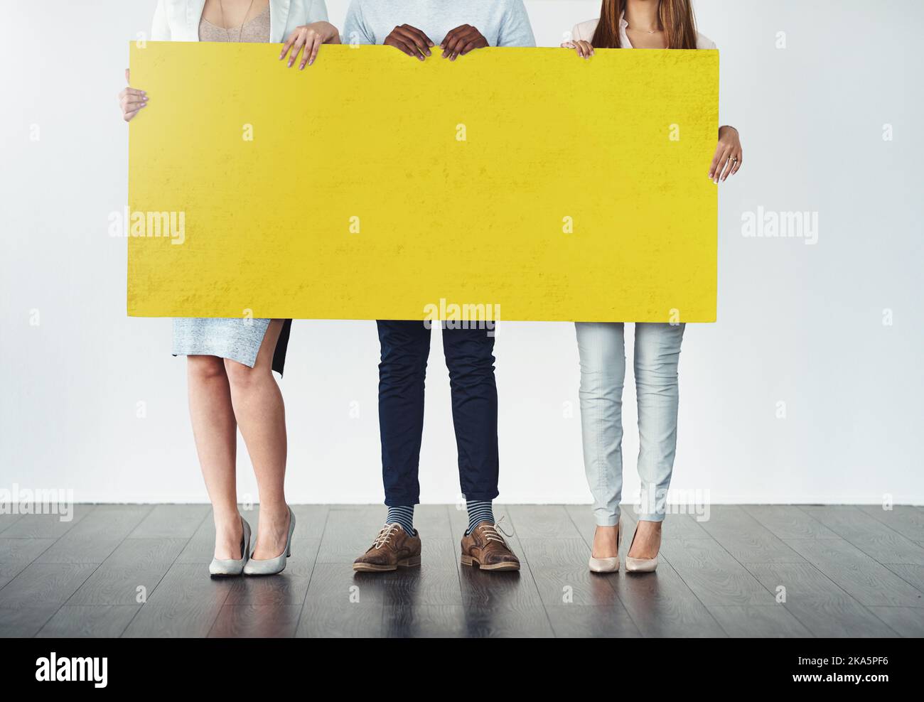 Copy space for your corporate needs. Cropped studio shot of a group of ...