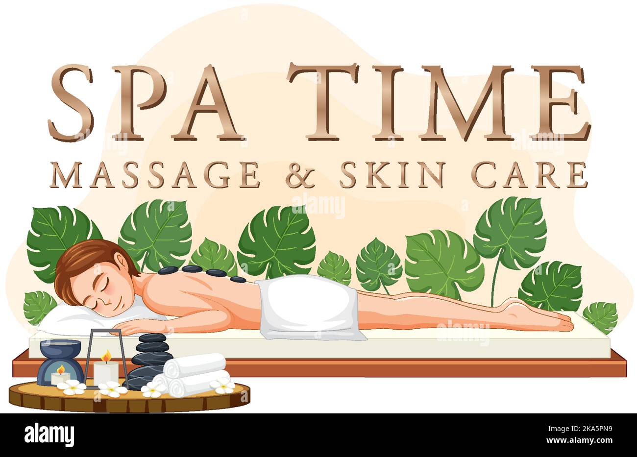 Luxury spa poster template design illustration Stock Vector Image & Art ...