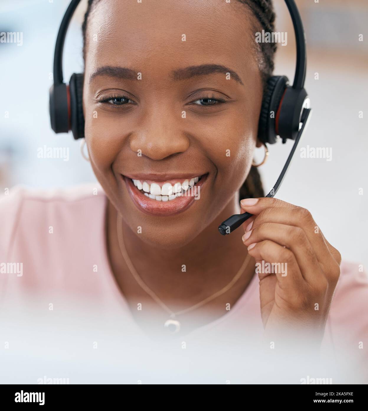 Telemarketing woman talking customer hi-res stock photography and ...