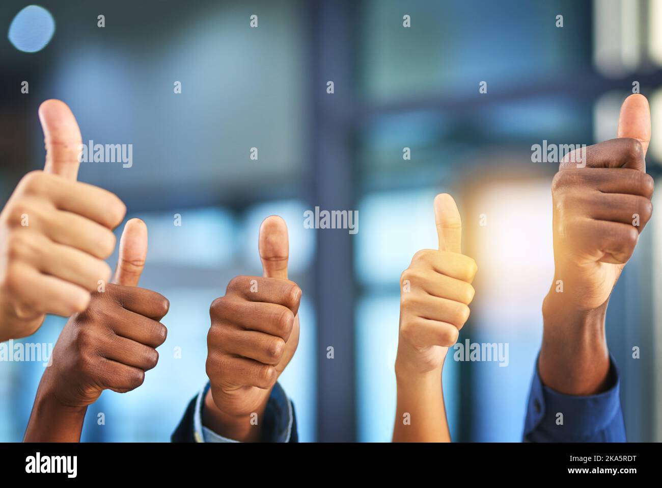 We wholeheartedly approve. a group of businesspeople giving thumbs up ...