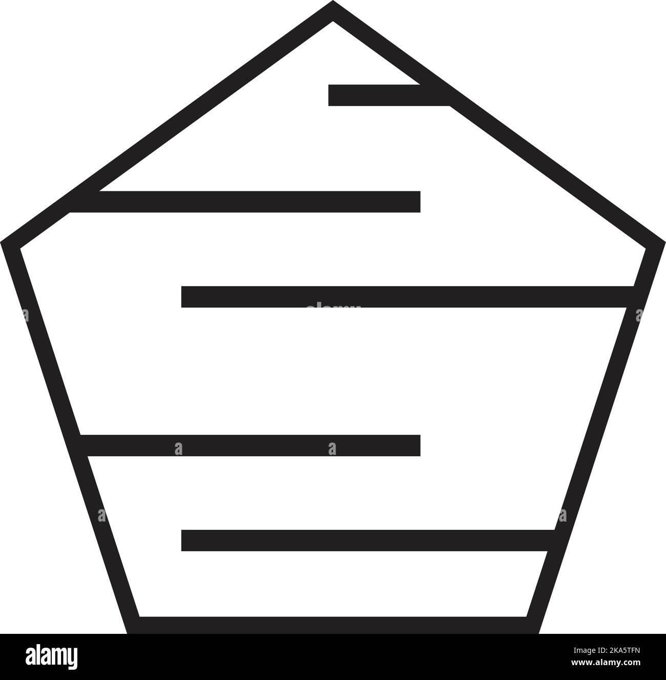 Logo pentagonal hi-res stock photography and images - Alamy