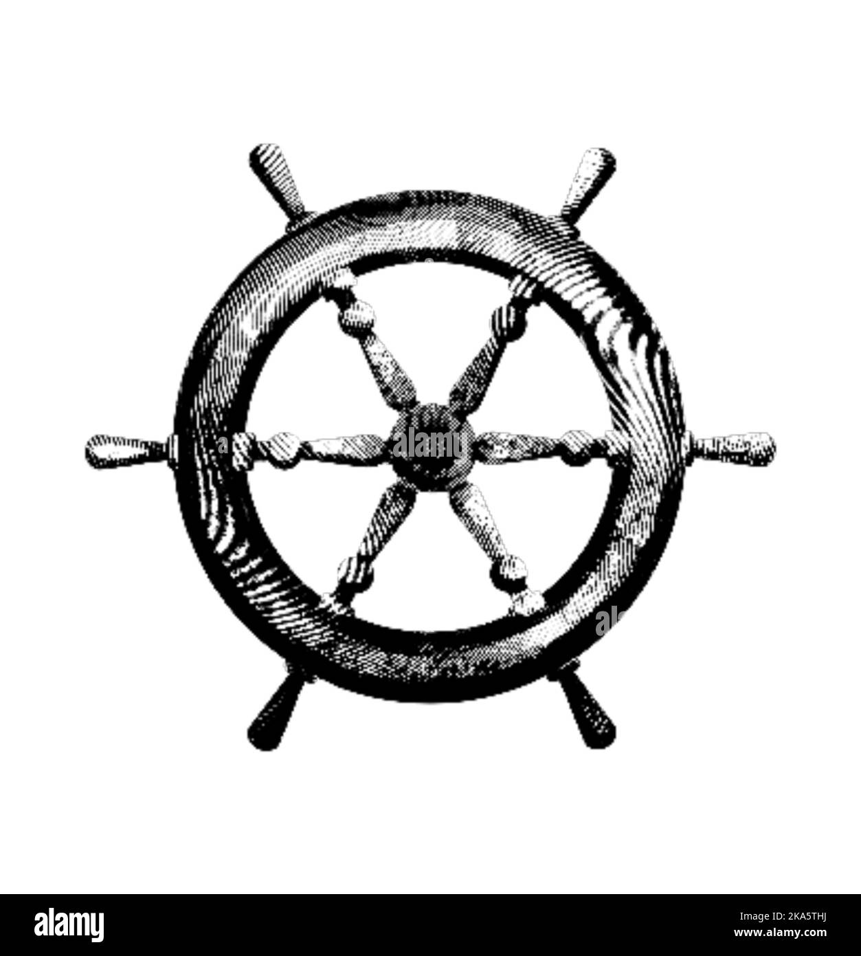 Engraving the steering wheel. Realistic illustration of a stuurrad ...