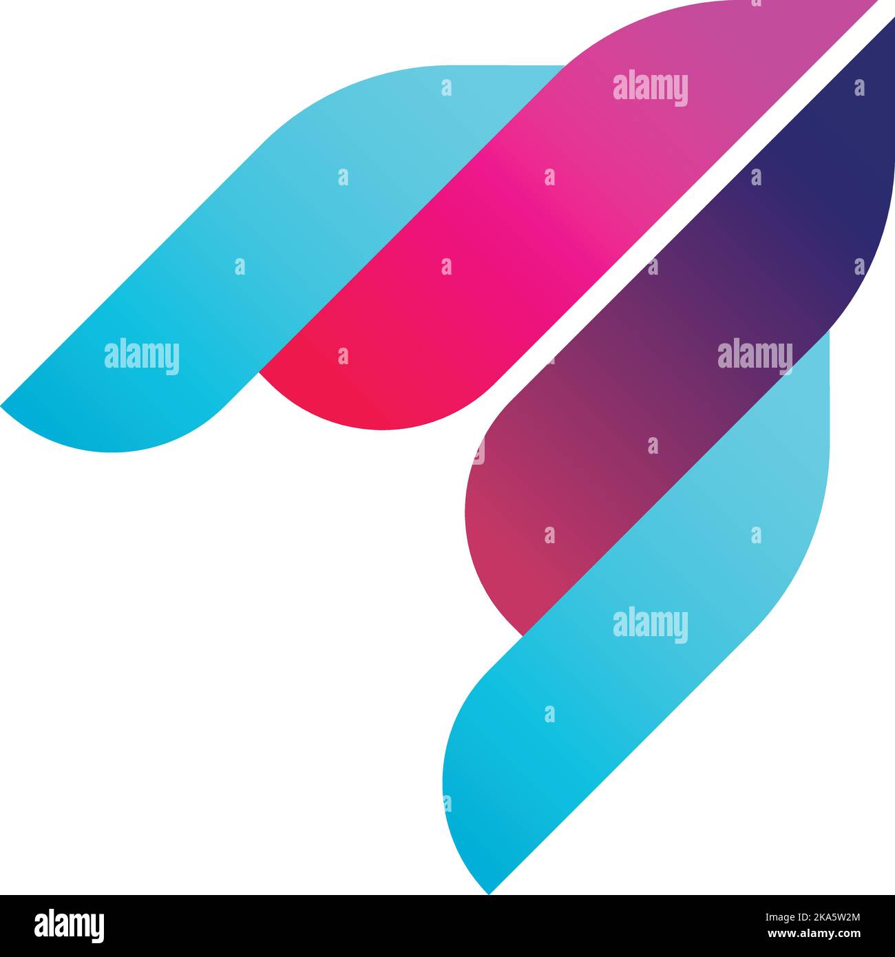 Abstract play button logo illustration in trendy and minimal style ...