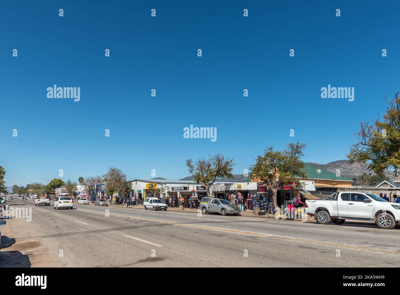 CITRUSDAL, SOUTH AFRICA - SEP 9, 2022: A street scene, with businesses ...