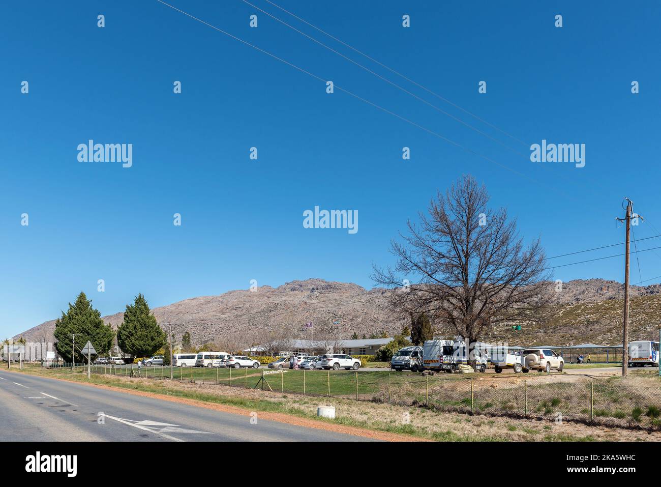 OP DIE BERG, SOUTH AFRICA - SEP 9, 2022: The primary school Koue ...