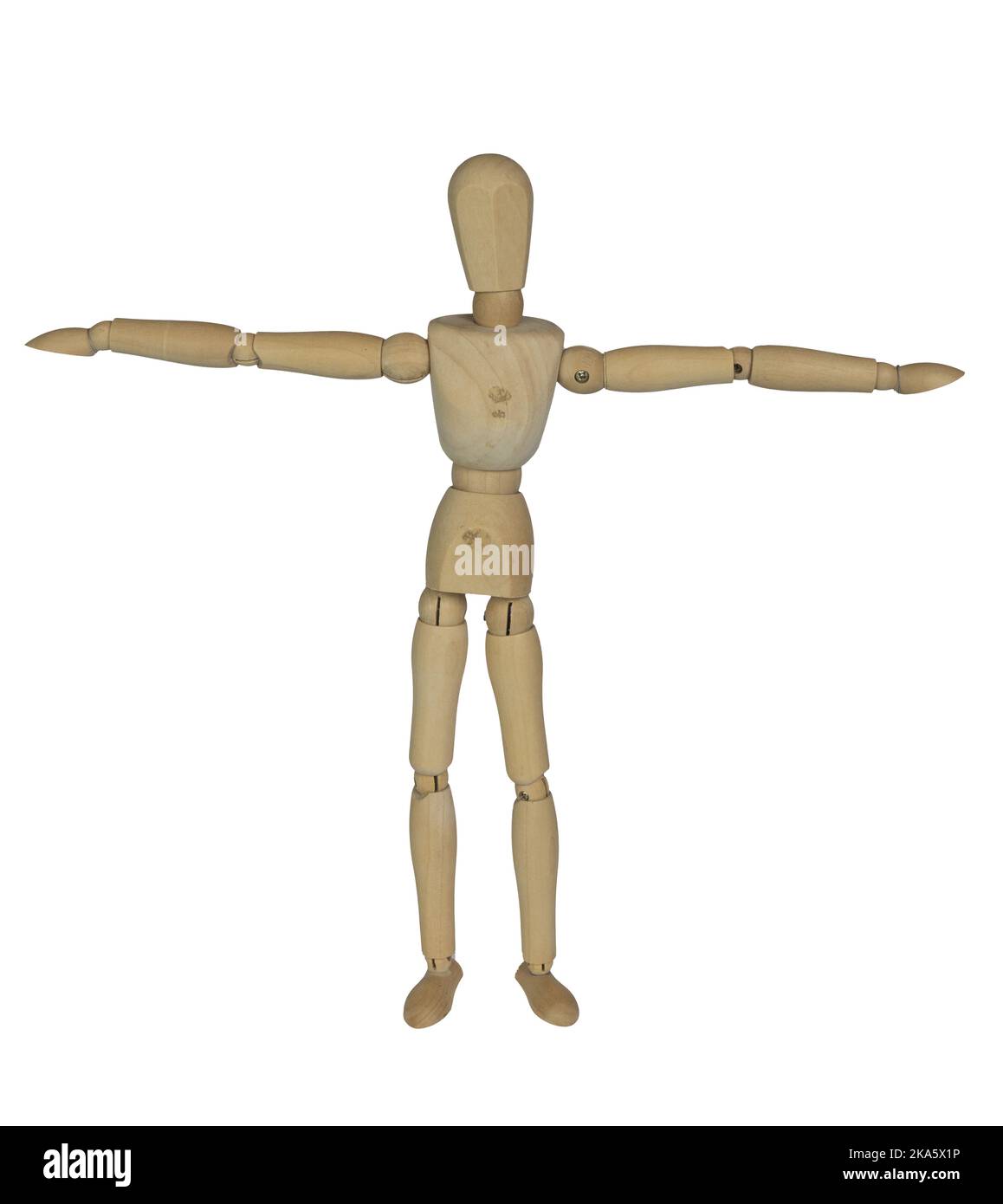 a wooden mannequin with open arms on a transparent background Stock ...