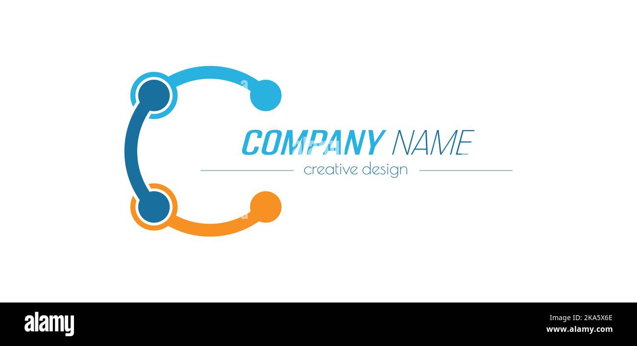 Three parts of the line are connected in a broken circle . Logo ...