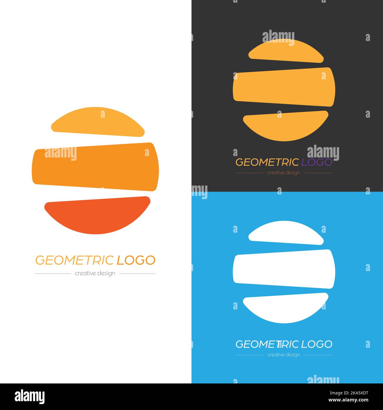 Circle. Geometric logo for business, company and the implementation of ...