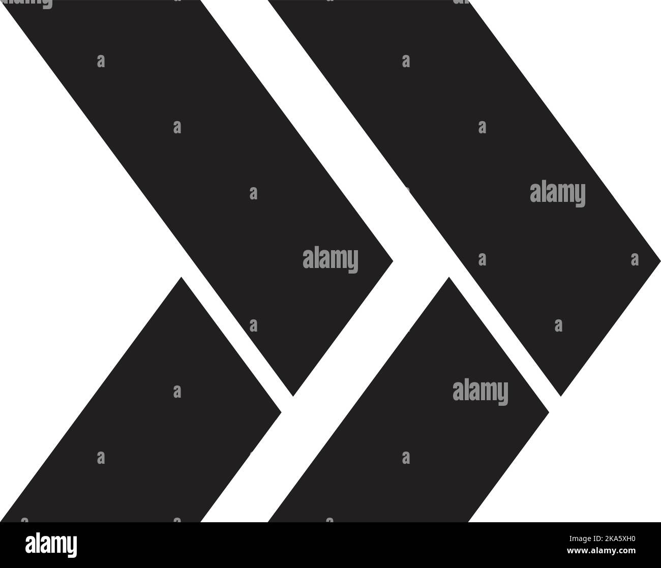 Abstract play button logo illustration in trendy and minimal style ...