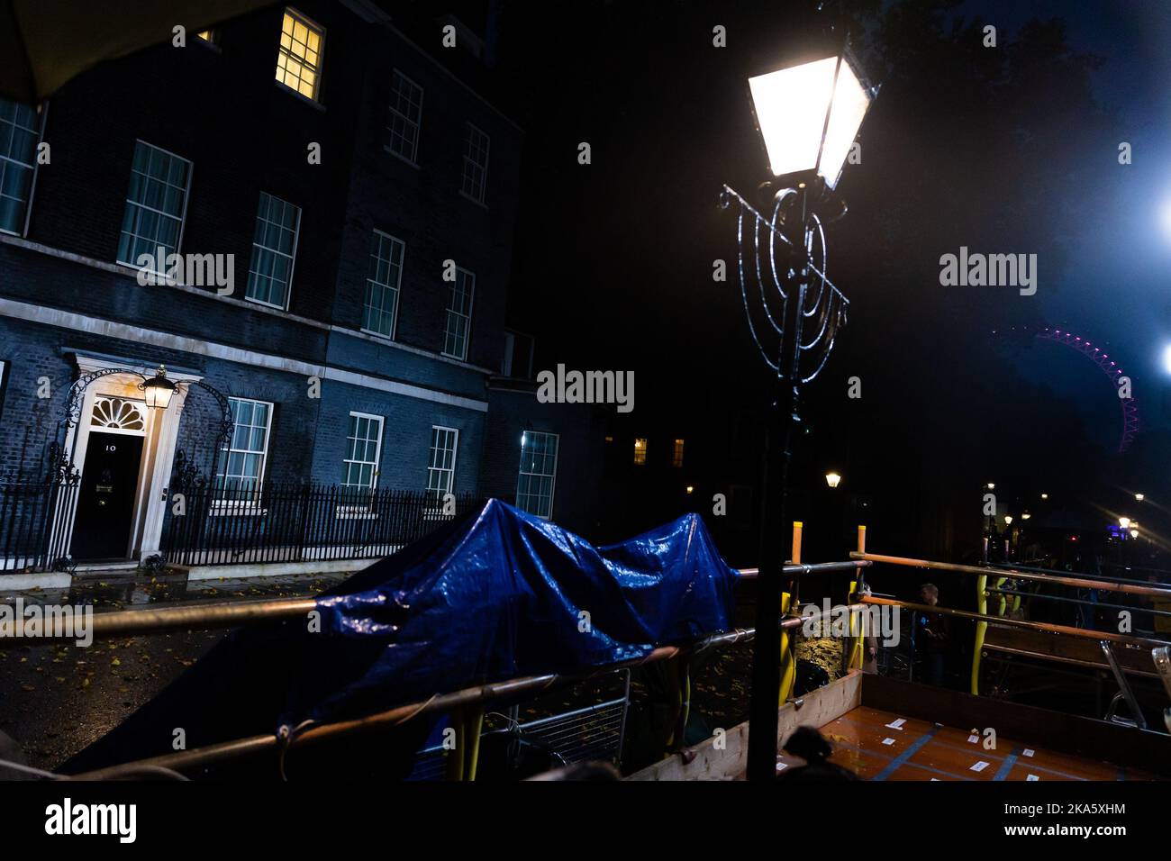 Exterior views of the 10 Downing Street, residence of the British Prime ...