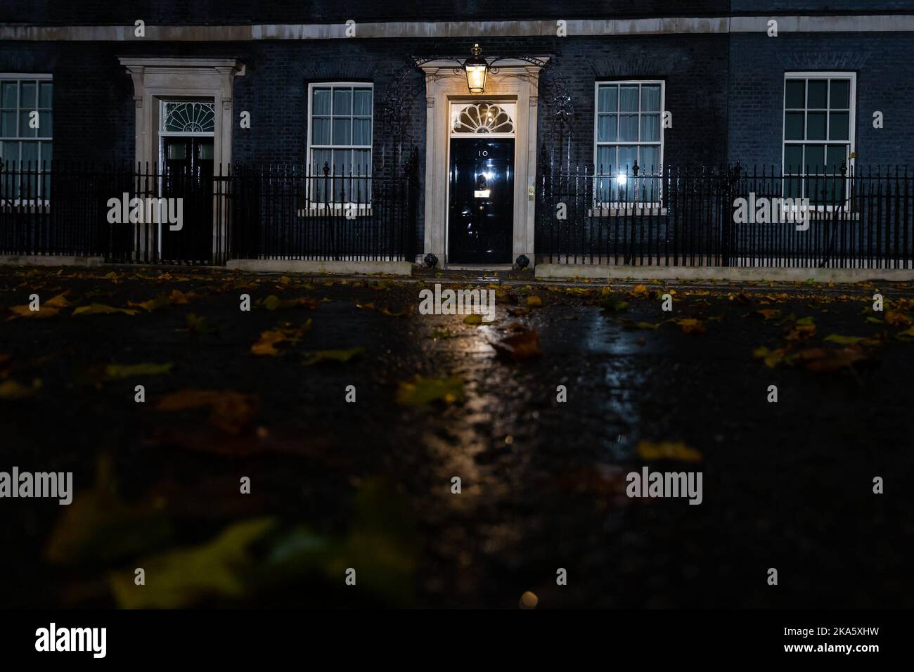 Exterior views of the 10 Downing Street, residence of the British Prime ...