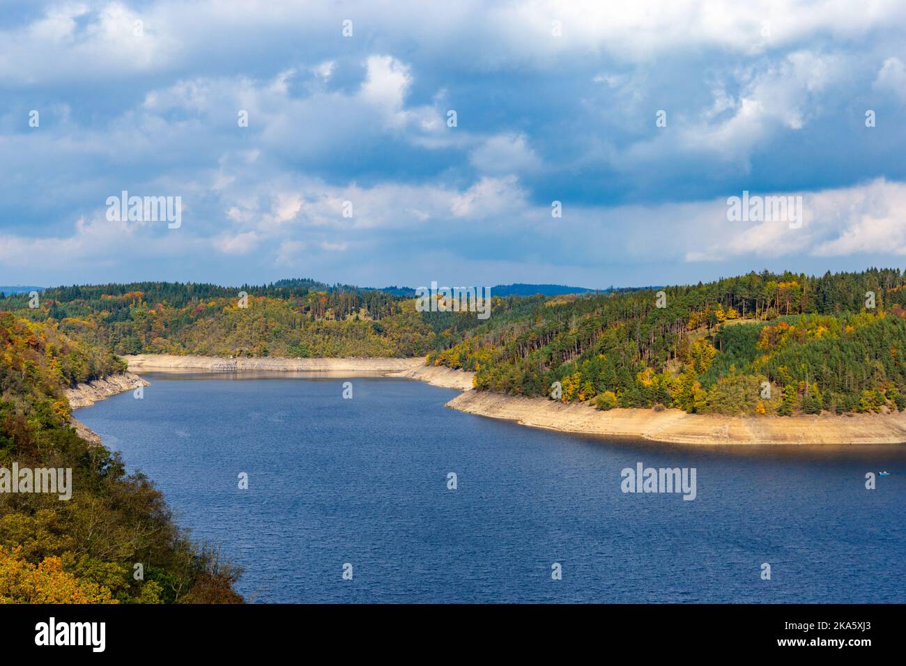 Vltava river. Autumn landscape. South Czechia Stock Photo - Alamy